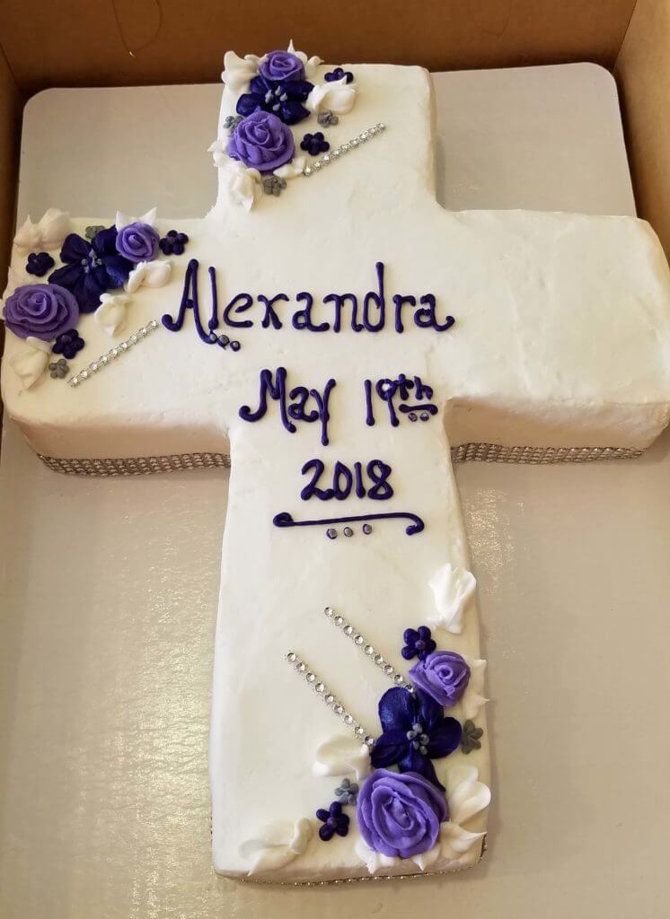 Cross Cake with Flowers | Wedding Cakes Minneapolis Bakery Farmington ...