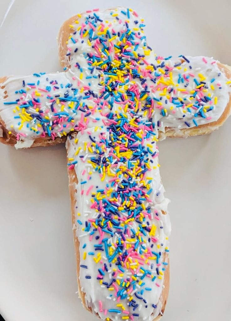 Texas Donuts Cross Cutout | Wedding Cakes Minneapolis Bakery Farmington ...