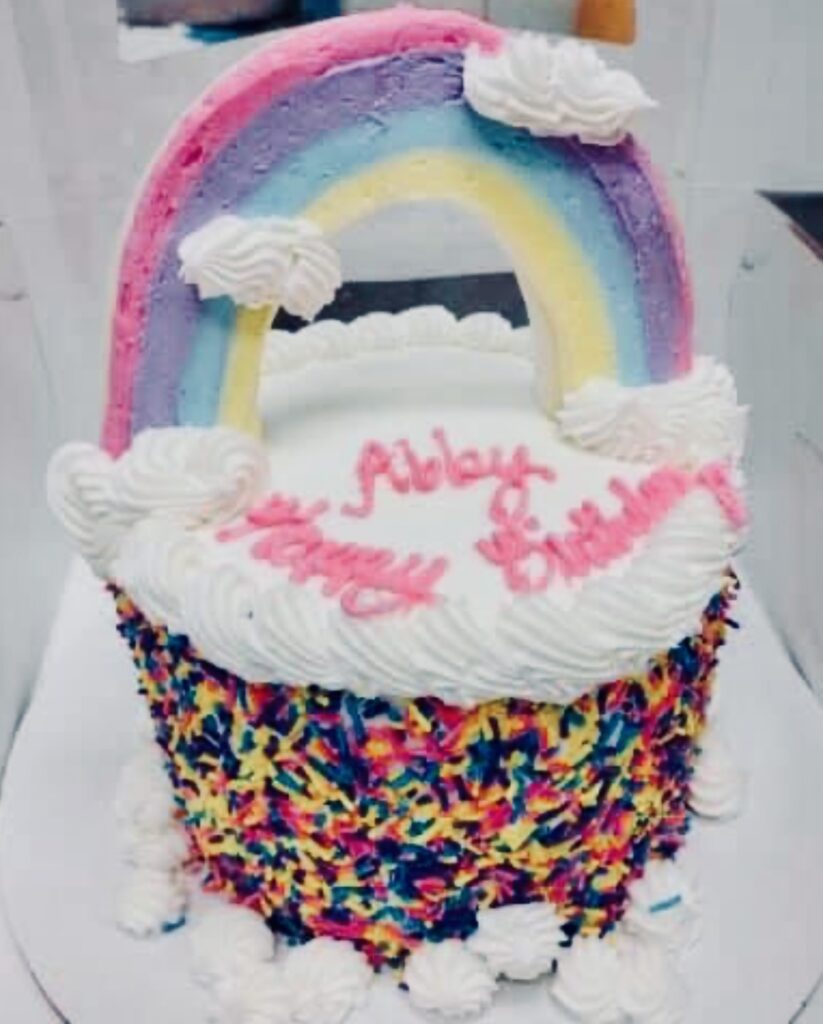Rainbow Cake | Wedding Cakes Minneapolis Bakery Farmington Bakery