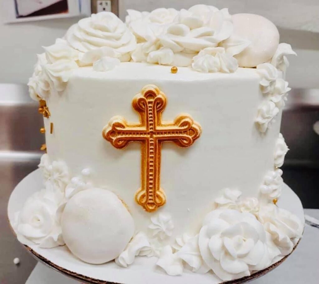CONFIRMATION CAKE | Wedding Cakes Minneapolis Bakery Farmington Bakery