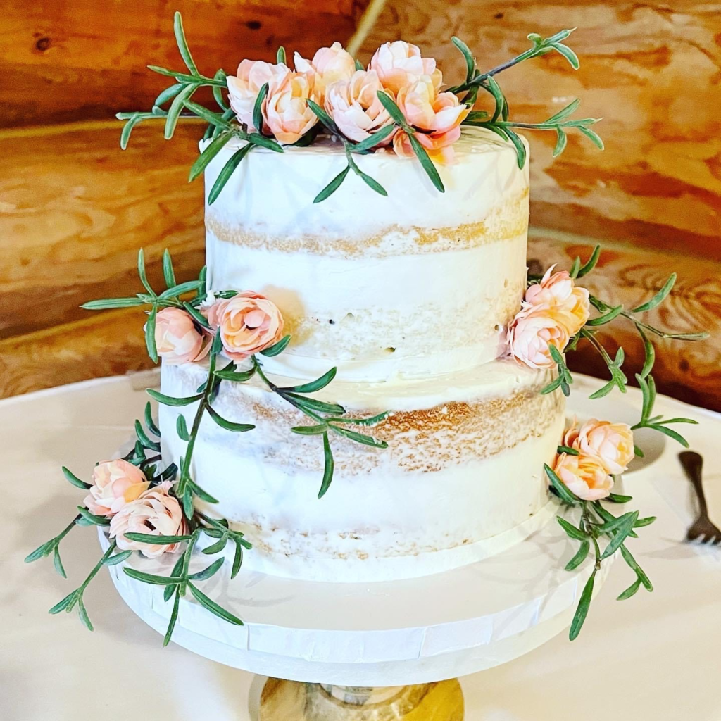 Naked Iced Tiered Cake | Wedding Cakes Minneapolis Bakery Farmington Bakery
