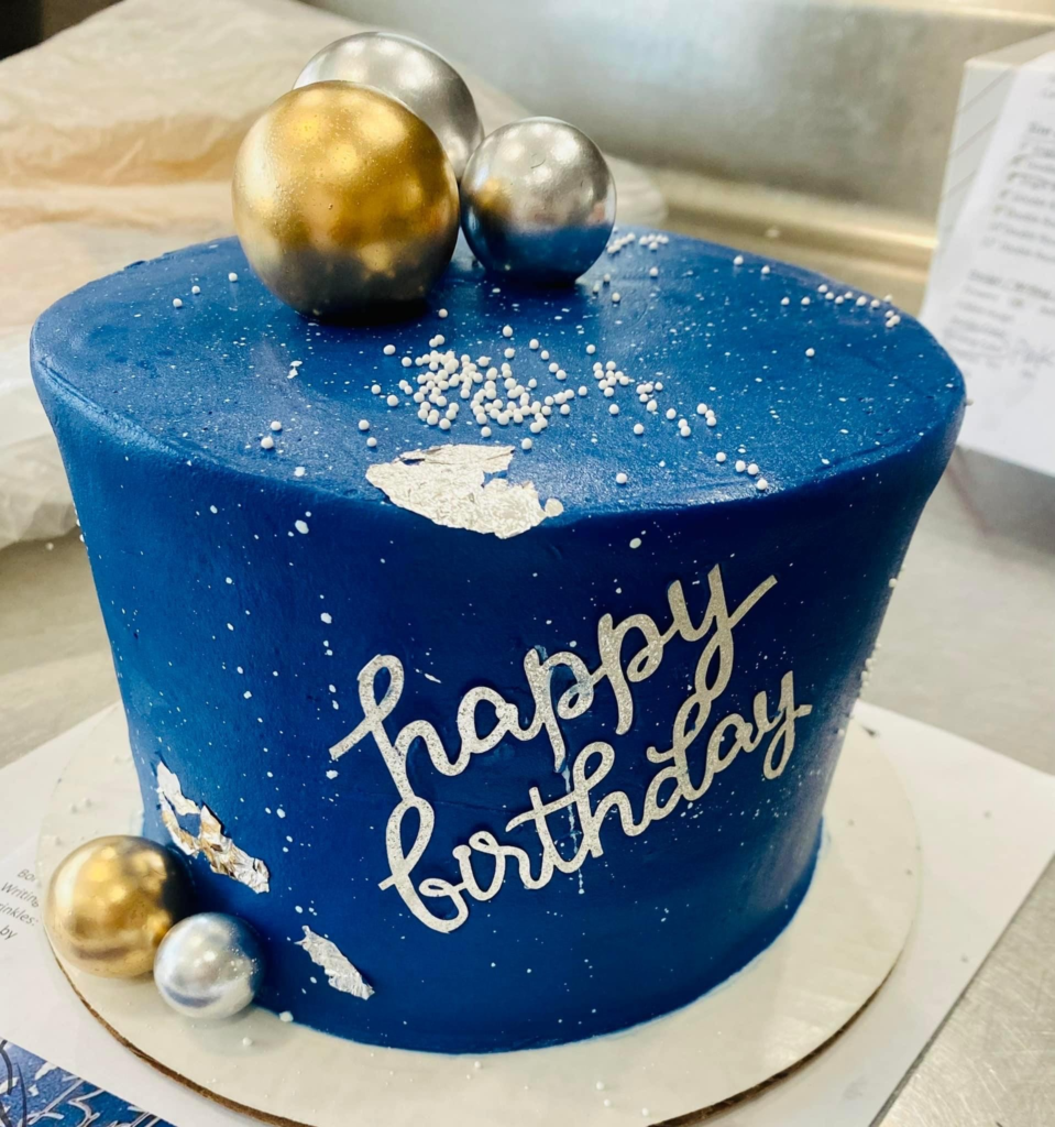 Shimmering Birthday Cake | Wedding Cakes Minneapolis Bakery Farmington ...